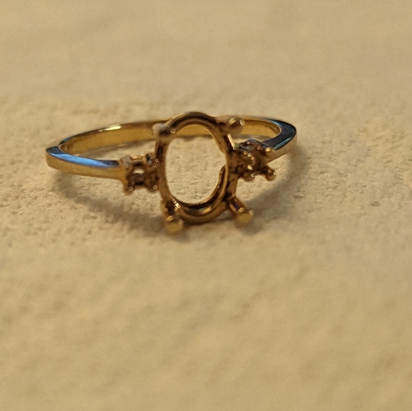 Jewelry | 14k Empty Ring Setting Size 7 Oval | Poshmark